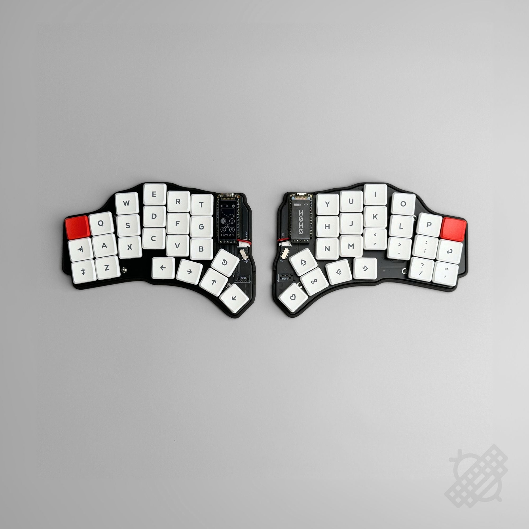 Pre-soldered Wireless HSHS46 (Hotswappable Hillside46) Split Keyboard ...