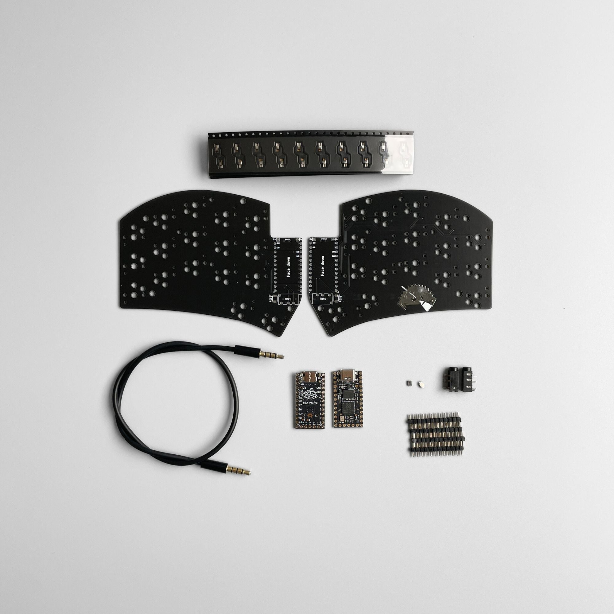 Ferris Sweep Hotswap (Bling LP) Low Profile Split Keyboard DIY Kit - R ...