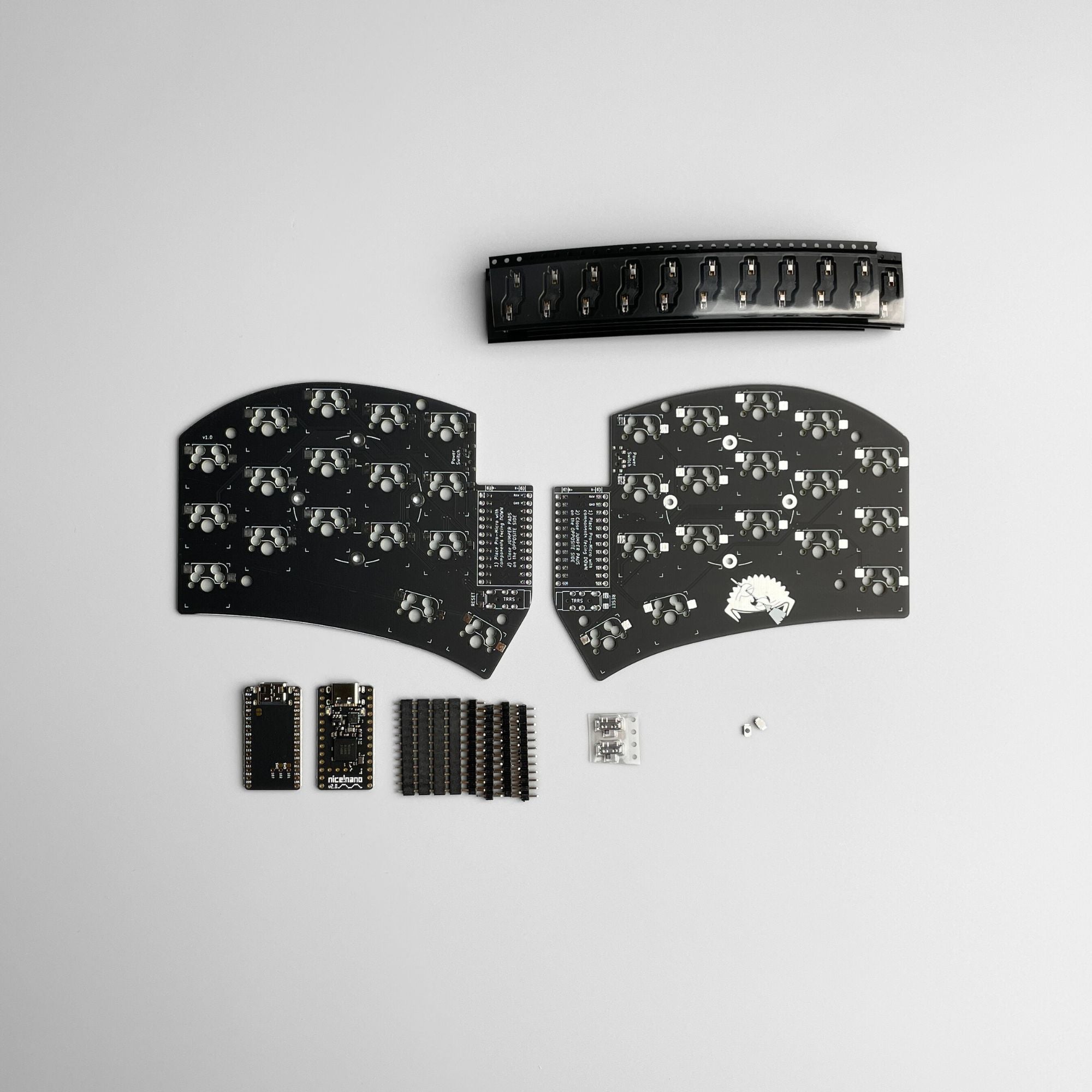 Ferris Sweep Hotswap (Bling MX) Split Keyboard DIY Kit - nice!nano Wir ...