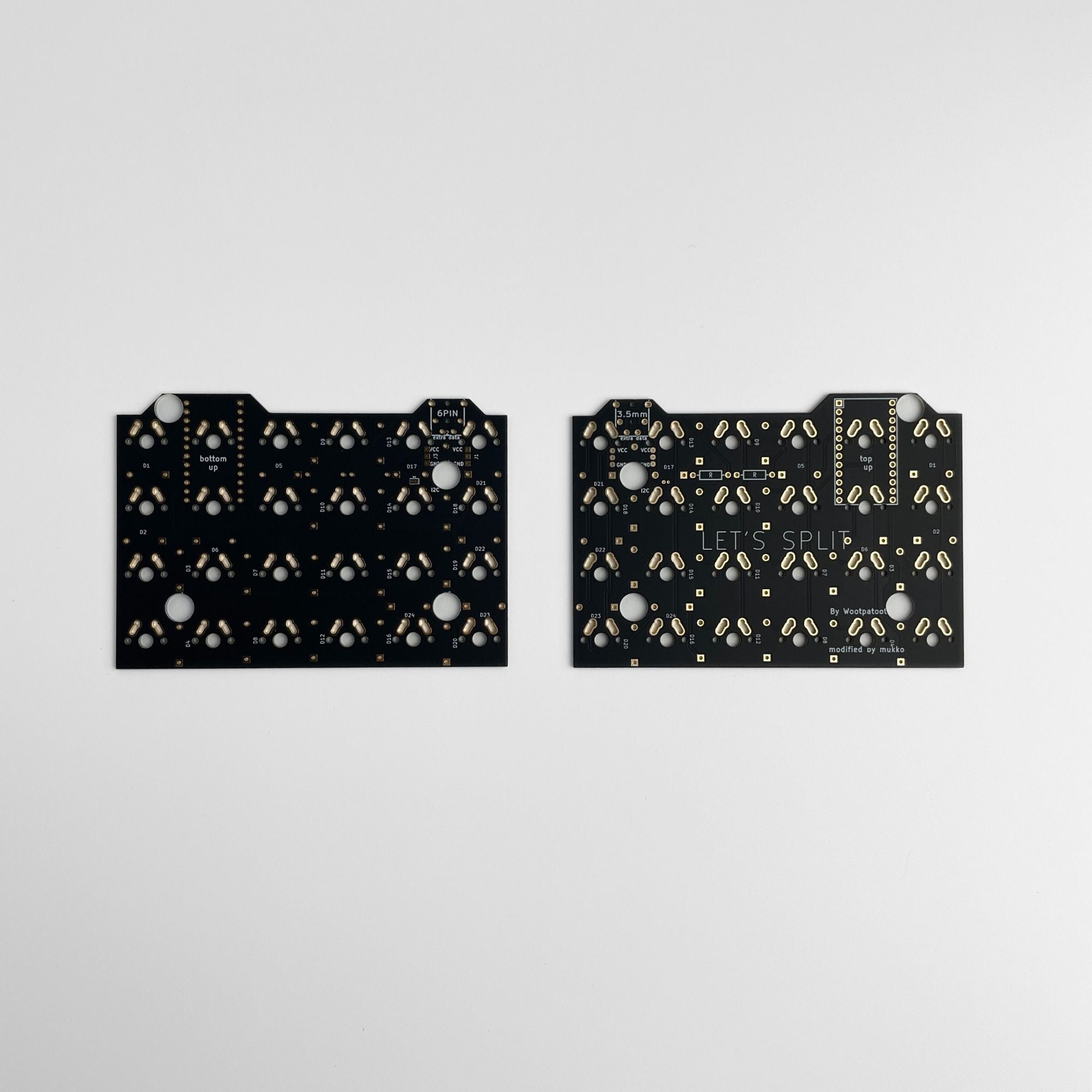 Let’s Split v2 Keyboard PCB Set – beekeeb