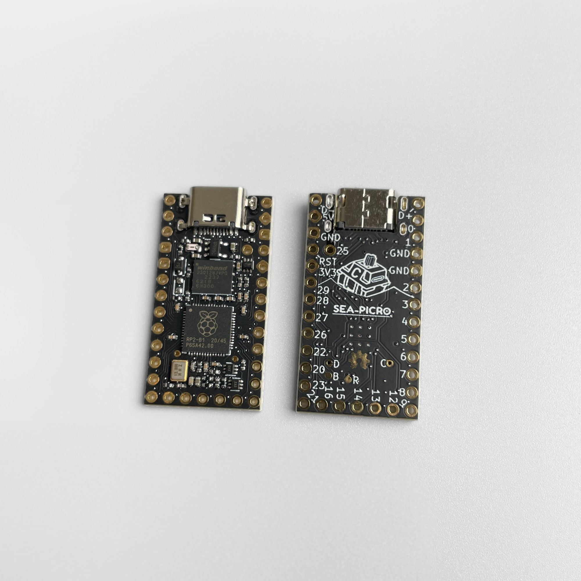 Sea-Picro EXT V1.0 (16MB/128Mb Flash Memory) – RP2040-based pro micro – beekeeb